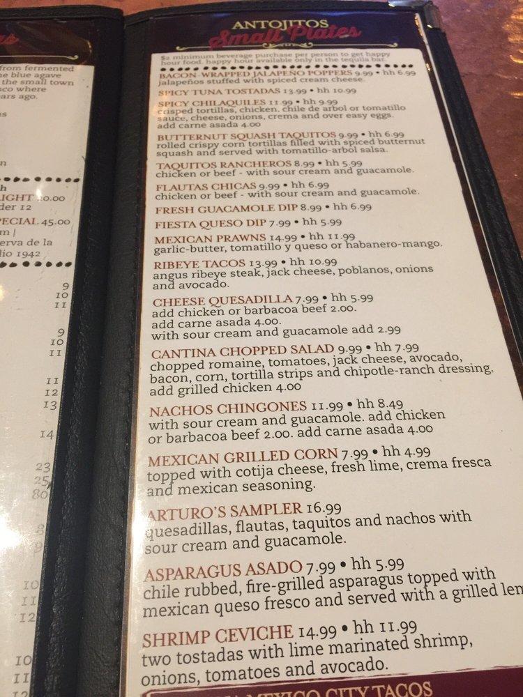 Menu at Moctezuma's Mexican Restaurant, Tukwila
