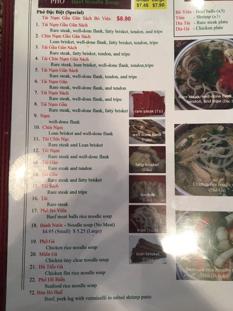 Menu at Pho Ha restaurant, Temecula, Ynez Rd