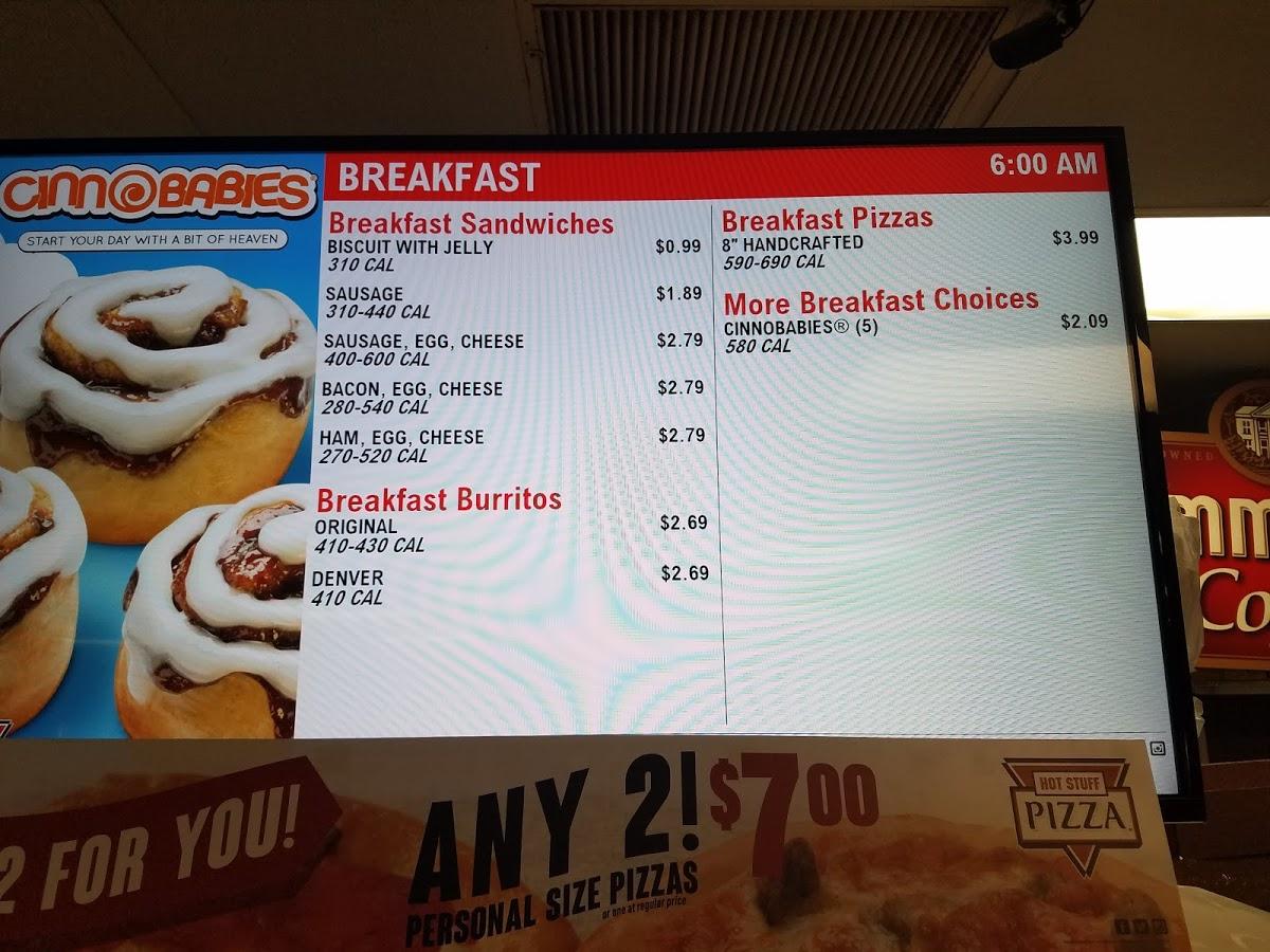 Menu at Hot Stuff Pizza restaurant, Plaquemine