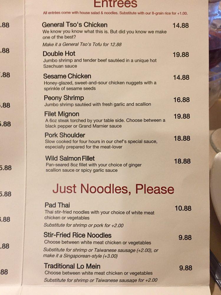 Menu at Noodle Eighty Eight restaurant, Souderton