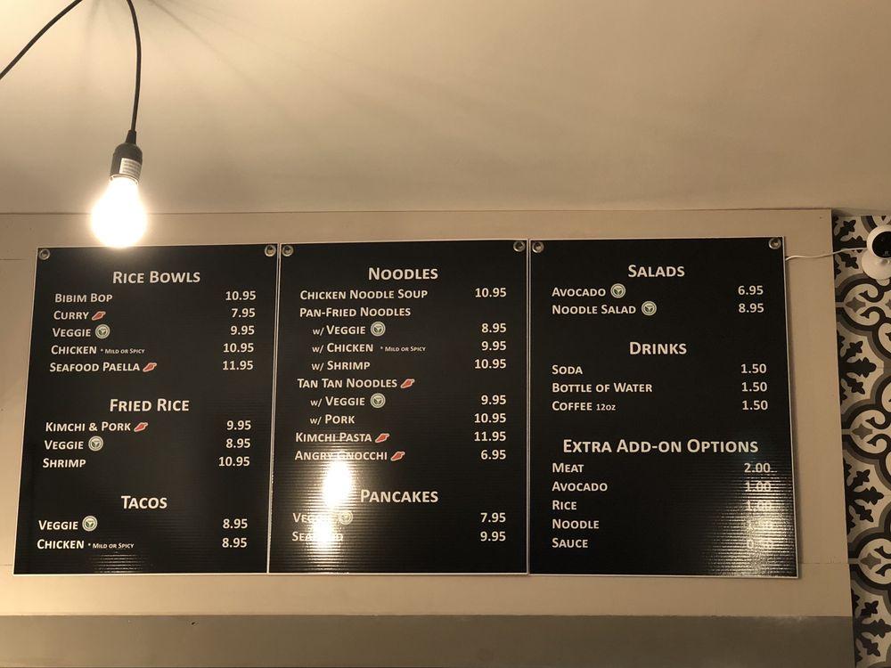 Menu at Yori House restaurant, Cortland