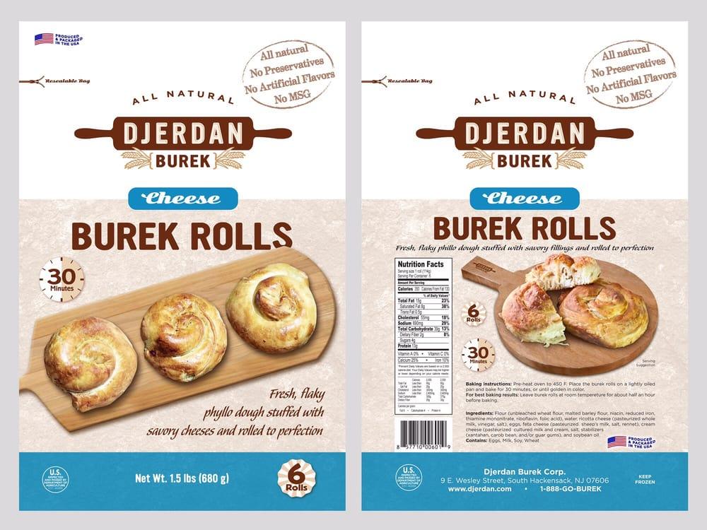 Menu at Djerdan Burek Factory restaurant, South Hackensack