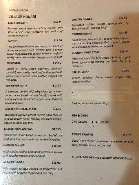 Menu at Yasoo Yani Restaurant, Stockton, 326 E Main St
