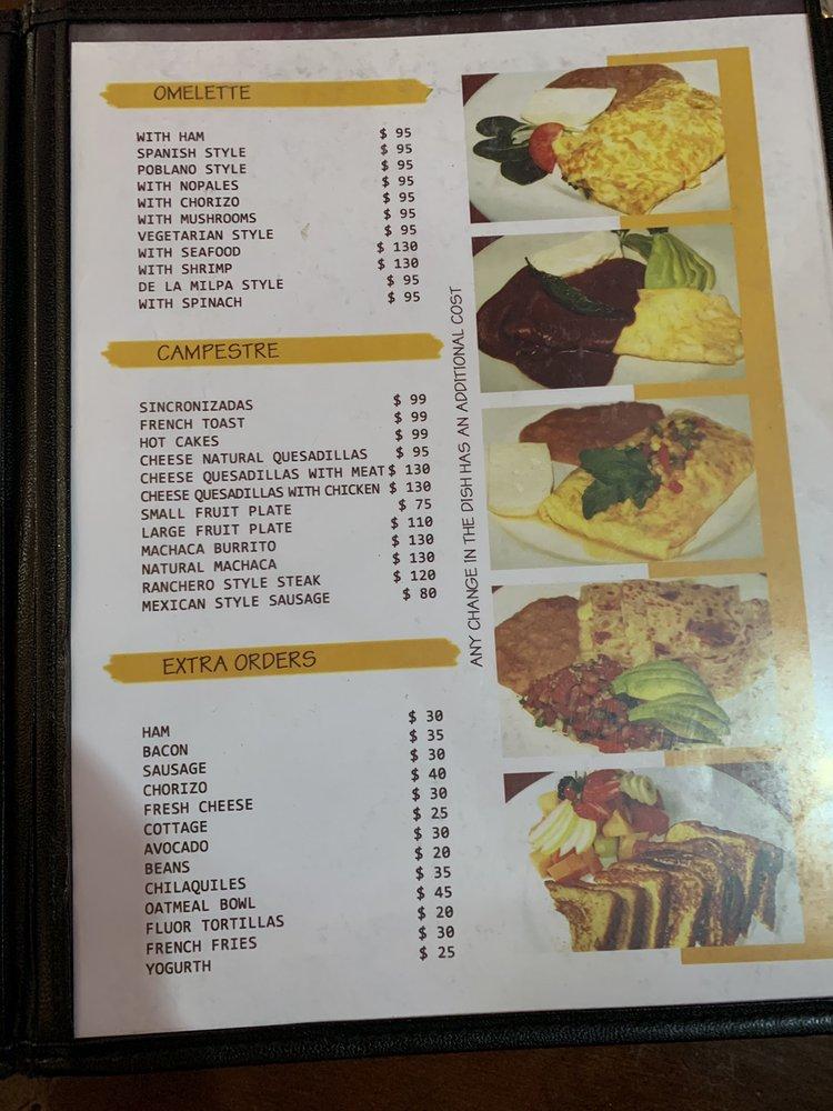 Menu at Campestre pub & bar, Cabo San Lucas, Salvatierra s/n entre ...