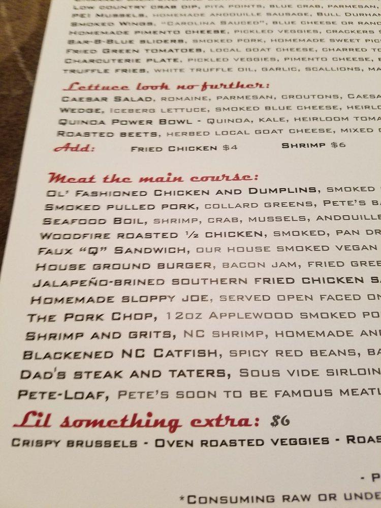 Menu at It's a Southern thing - Downtown Durham pub & bar, Durham