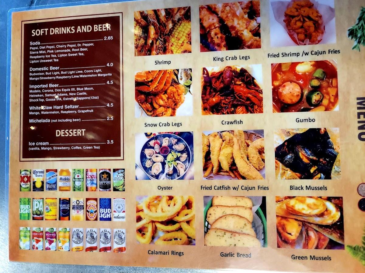 Menu at Shrimp Factory restaurant, Moreno Valley