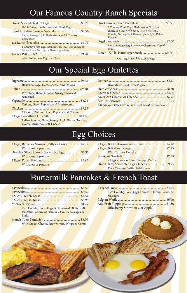 Menu at Emily's F & M Cafe, Minneapolis