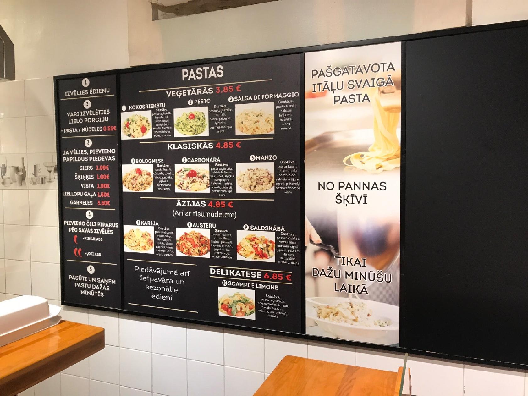 Menu at Delicio Tērbatas-pusdienu restorāns restaurant, Riga, Tērbatas ...