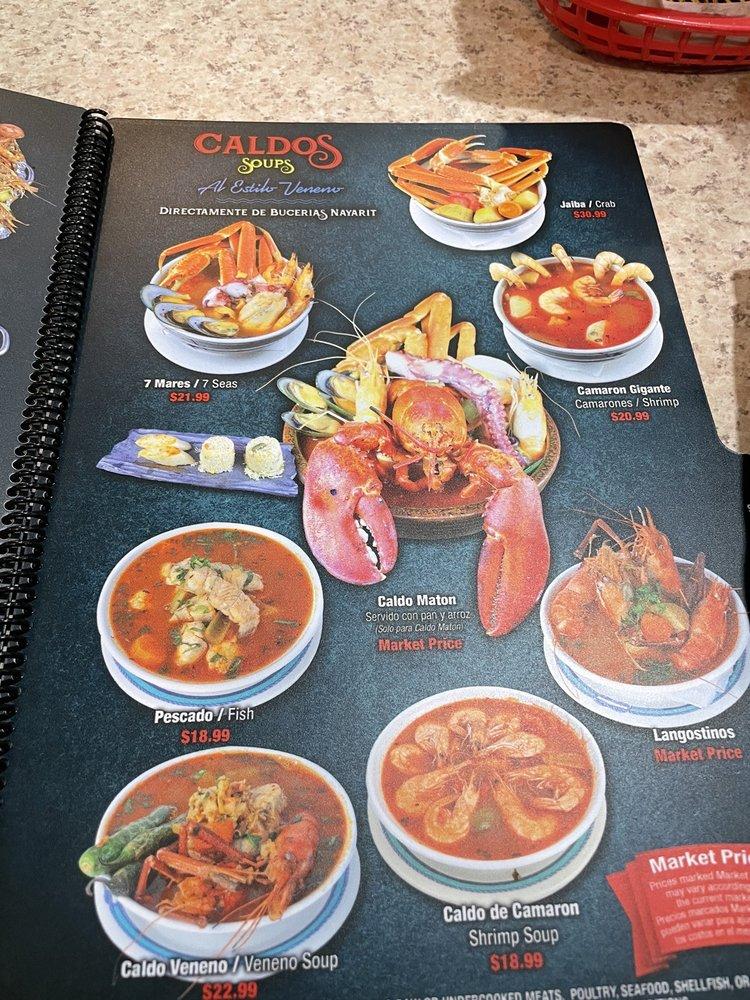 Menu at Marisco's El Veneno pub & bar, Chicago, S Pulaski Rd #4151