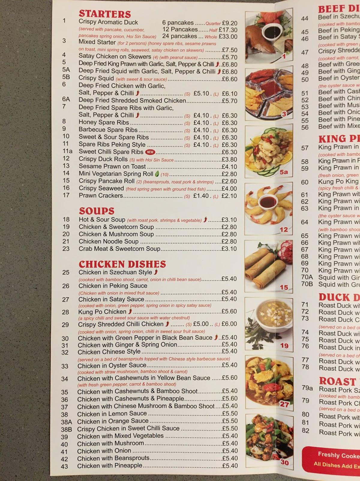 Menu at Happy Chef fast food, Waterlooville