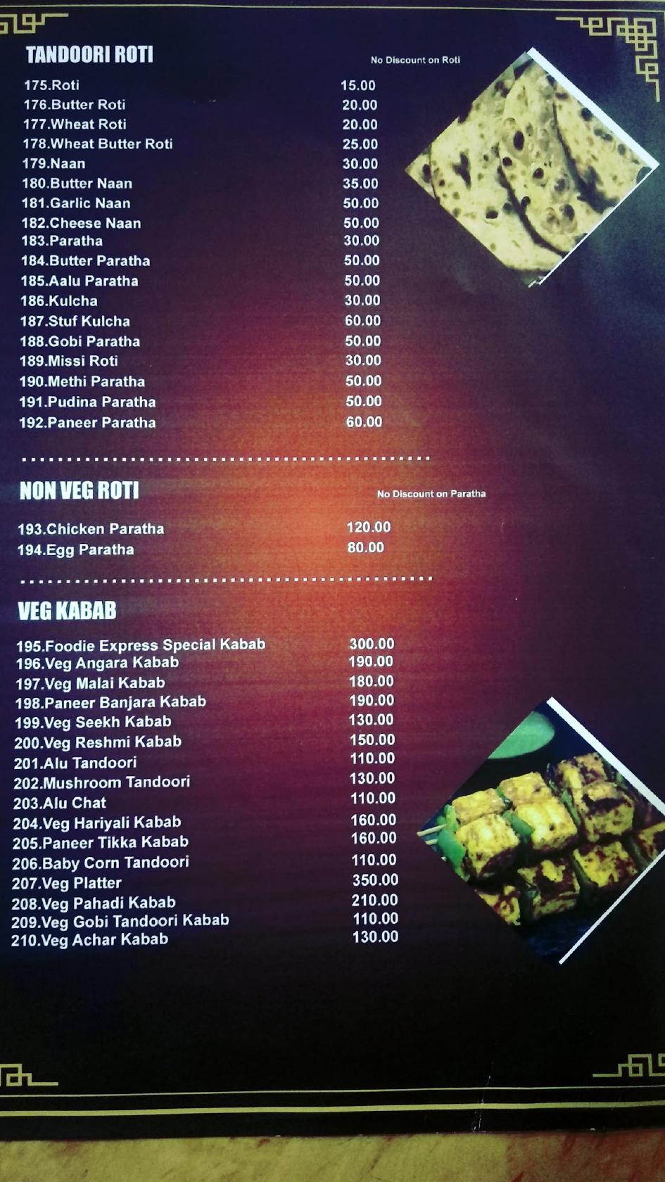 Menu at Veg and non veg family restaurant, Pimpri-Chinchwad
