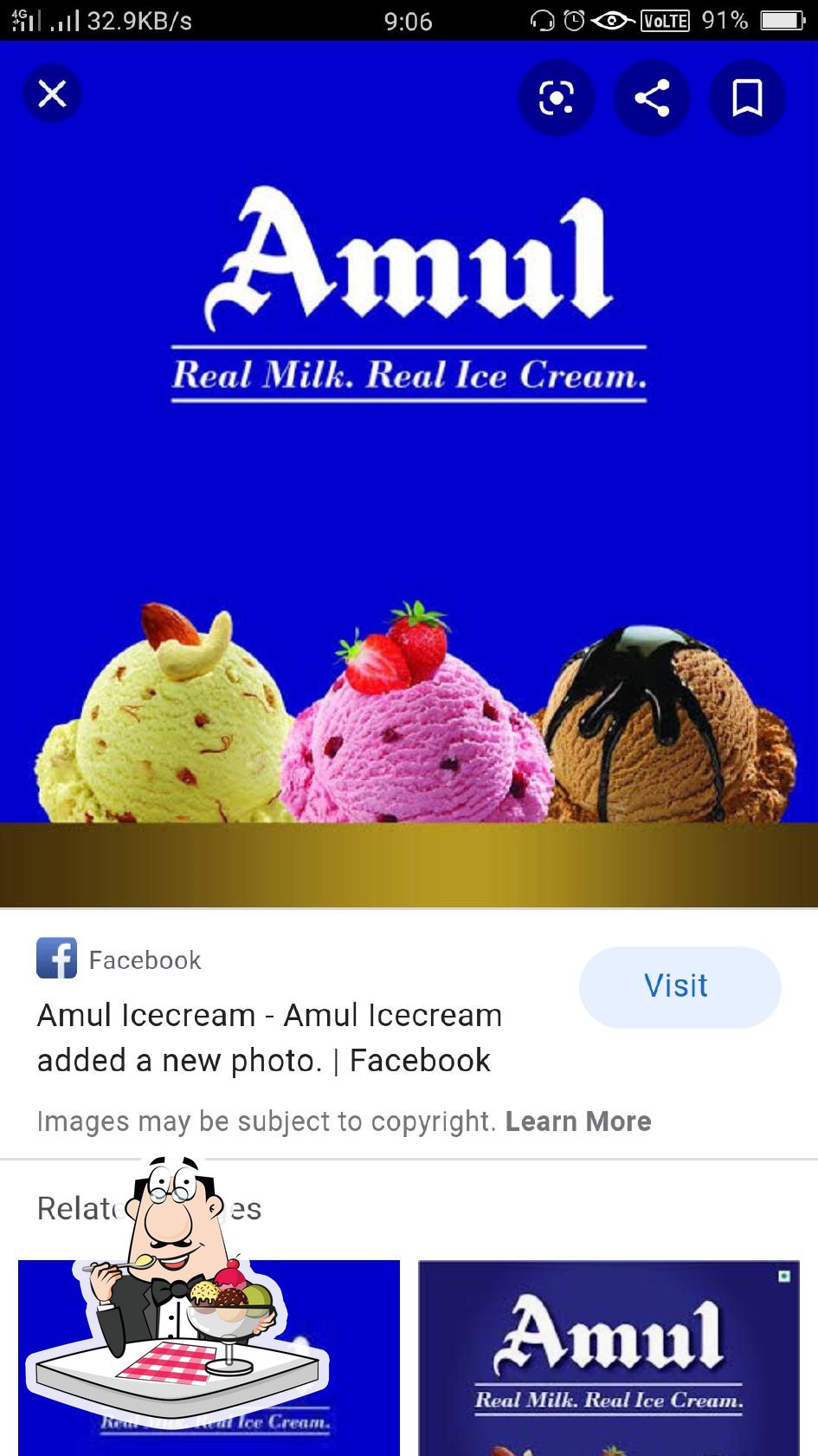 AMUL ICE CREAM PARLOUR, India, P6F8+8WV