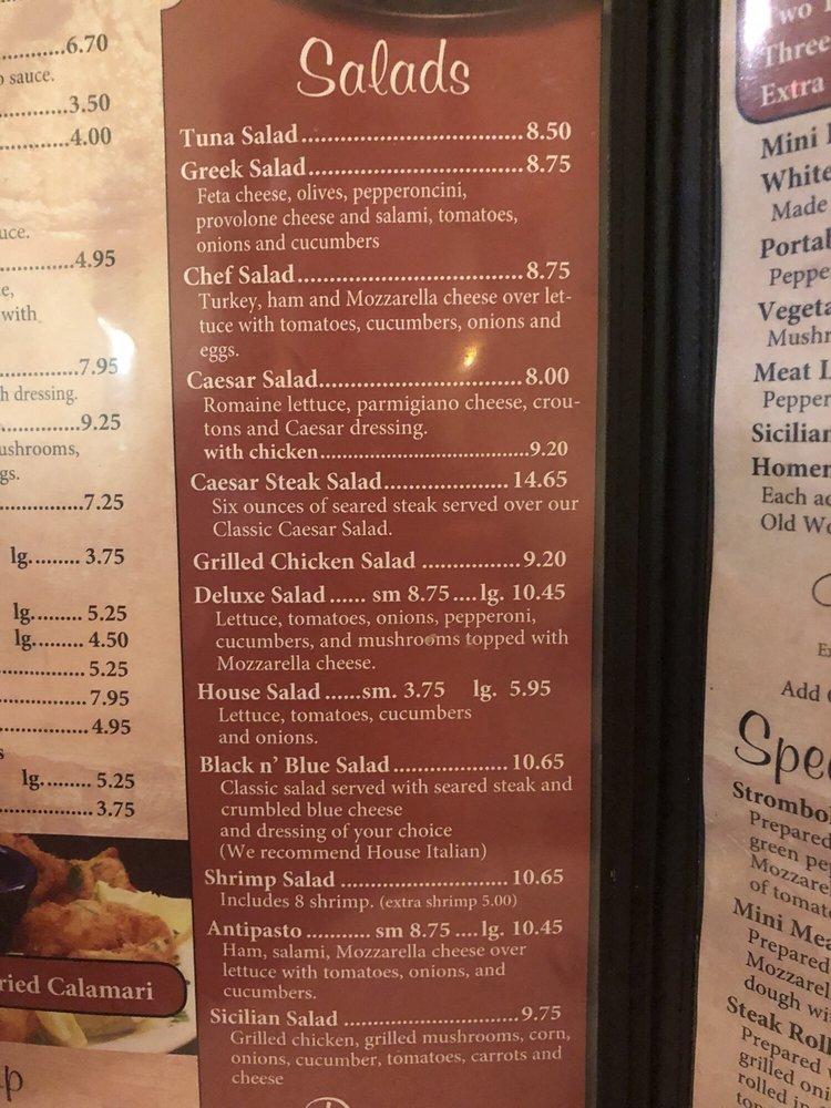 Menu at Portabella Ristorante pizzeria, Richmond