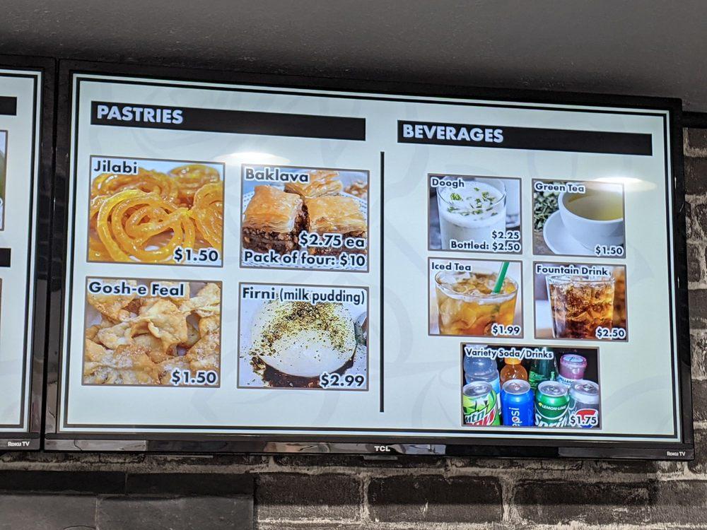 Menu at NAZ Kitchen - The House of Kabobs restaurant, Twin Falls