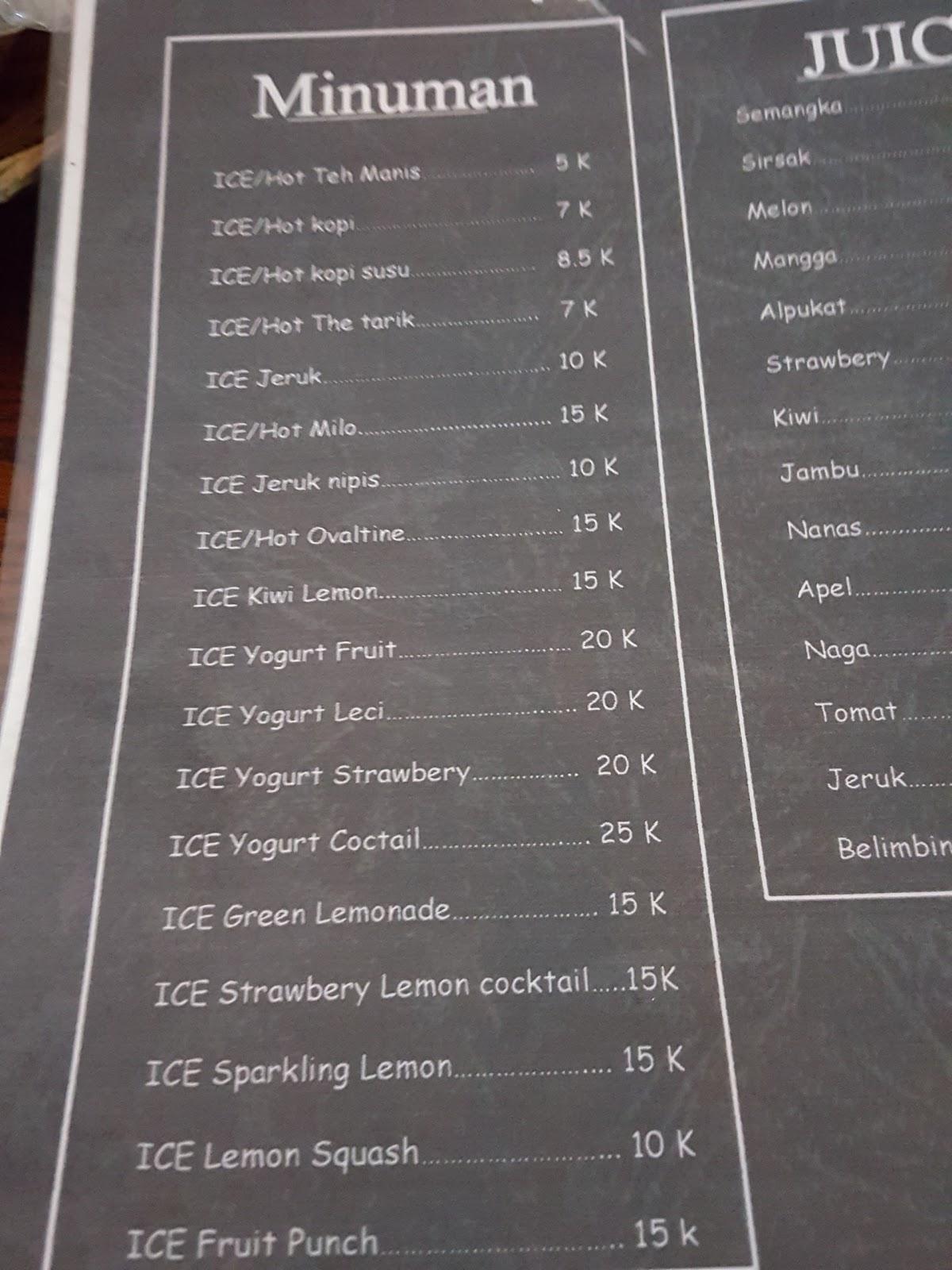 Menu at SCRAMBLE'S café Kotawisata cafe, Depok, Jl. Florida Utara No.03