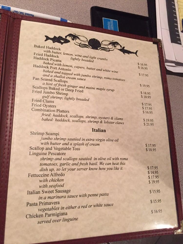 Menu at La Fleurs Restaurant, Jay