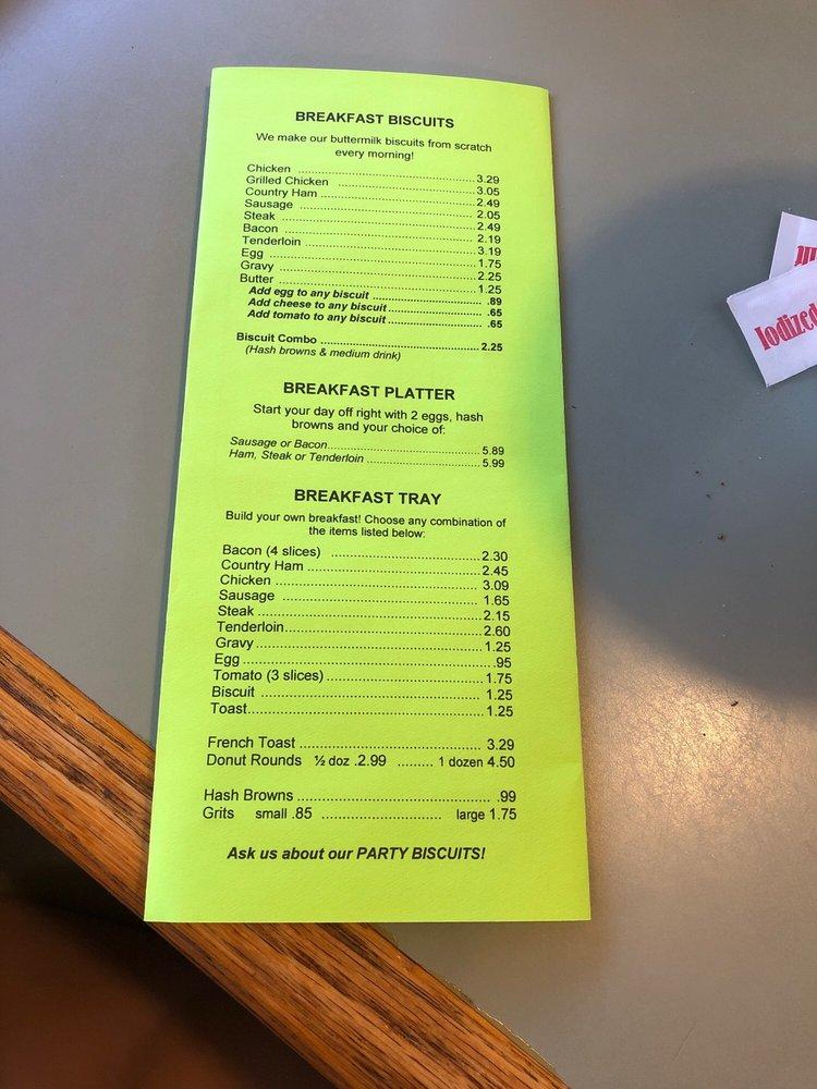 Menu at Stuart's Family Grille restaurant, Roxboro
