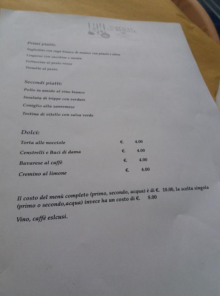 Menu da Caccia ca bugge ristorante, Campo Ligure