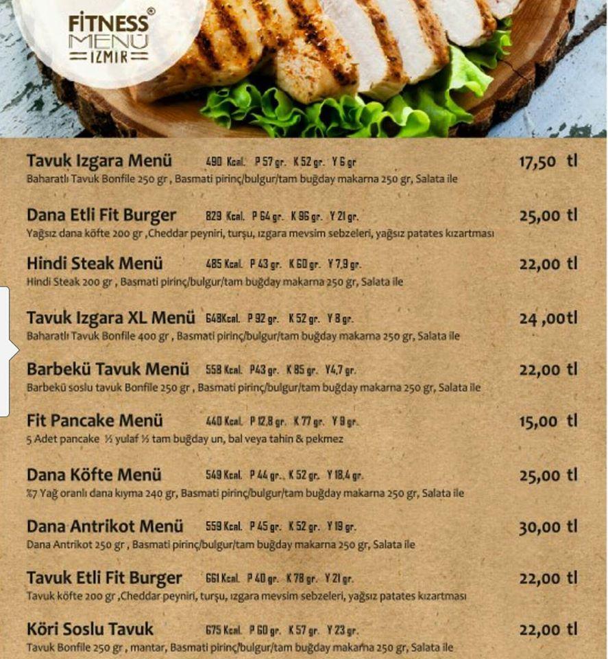 Menu at Fit Menü İzmir, Izmir