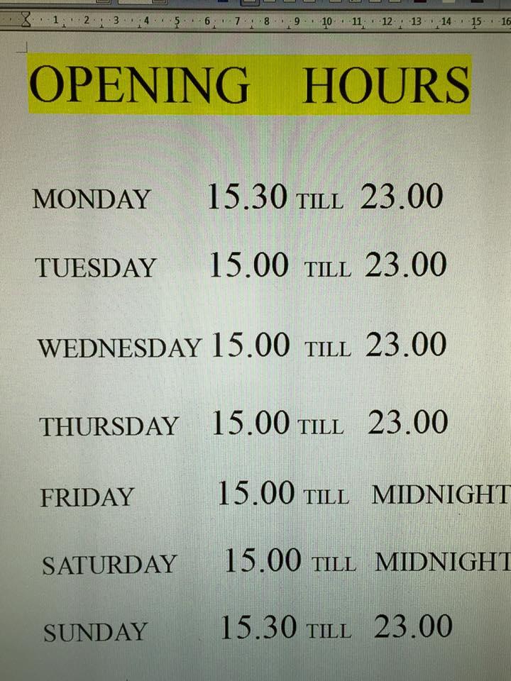 Menu at Muzzys Kebab & Pizza fast food, Bourton-on-the-Water