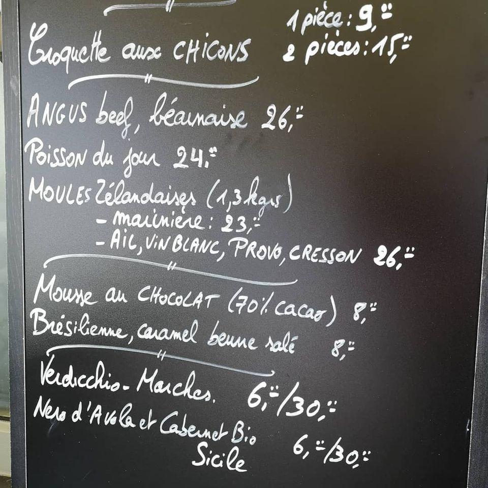 Speisekarte von Simplement Restaurant, Luttich