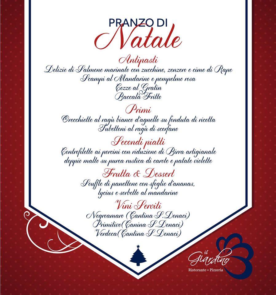 Menu at Il Giardino pizzeria, Cisternino