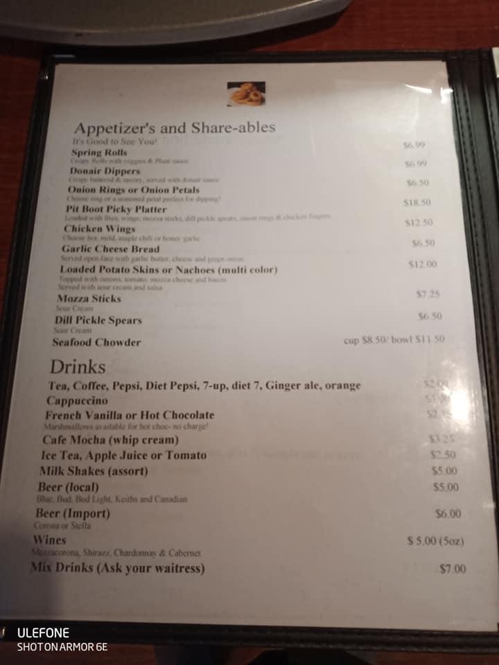 Menu at The Miner's Daughter Restaurant and Bakery, North Sydney