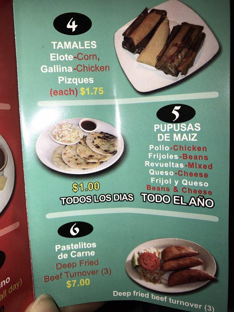 Menu at La Preferida restaurant, Takoma Park, New Hampshire Ave