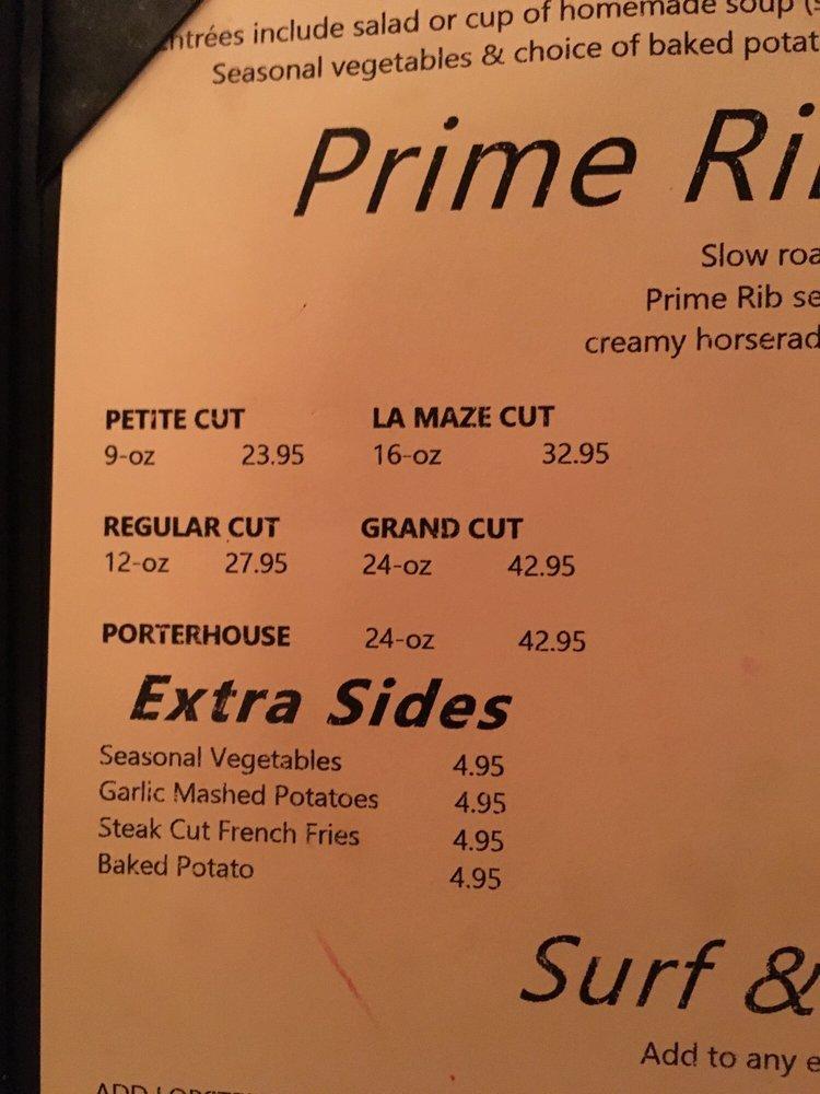 Menu at Cafe La Maze, National City, Highland Ave