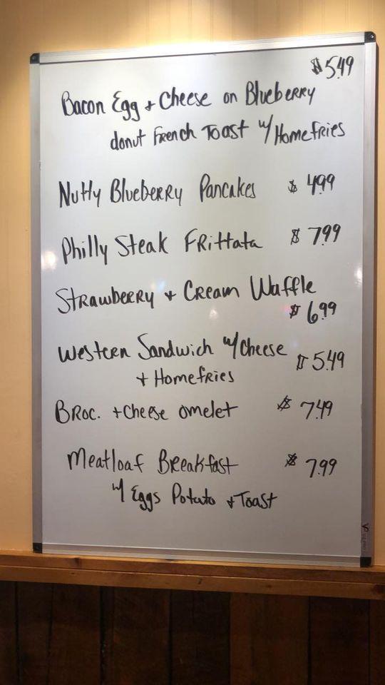 Menu at Gunsmoke Country Grill restaurant, Caledonia