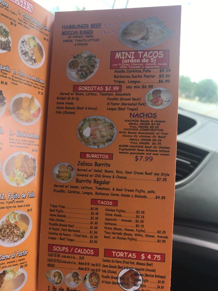 Menu at Santos Cafe #3, San Antonio, Castroville Rd
