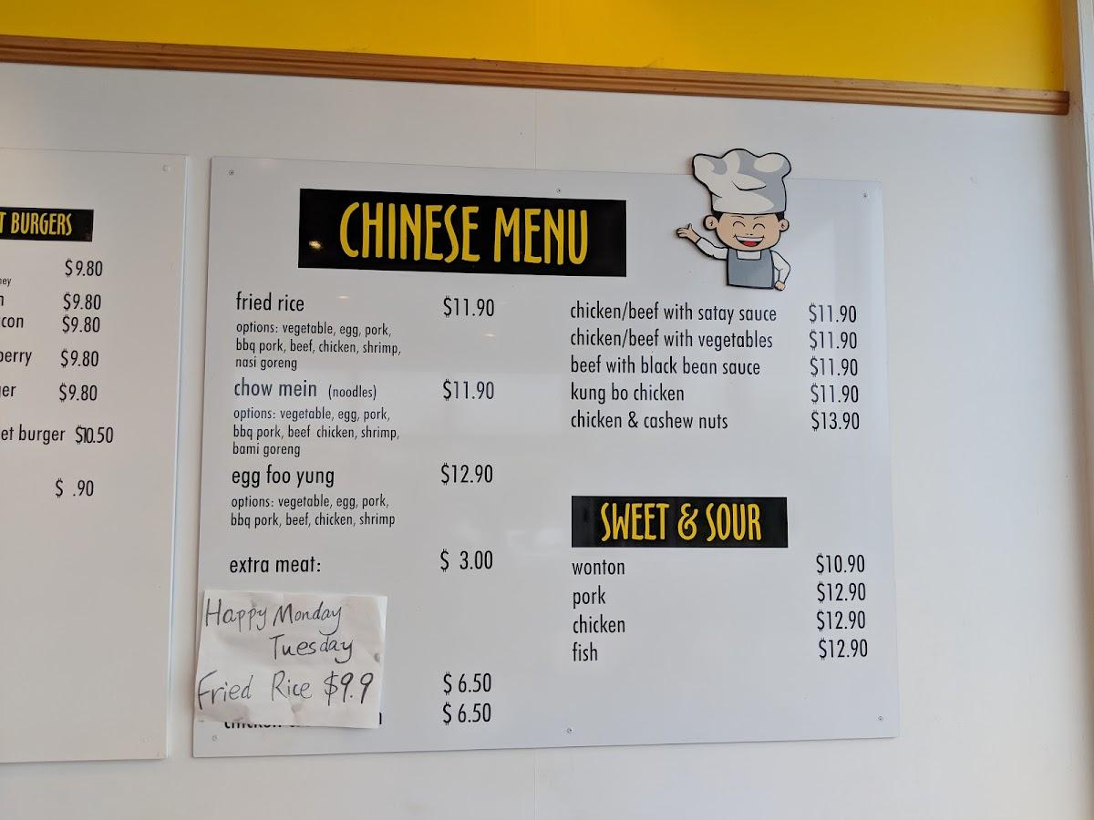 Menu at Snappers Fish and Chips restaurant, New Plymouth