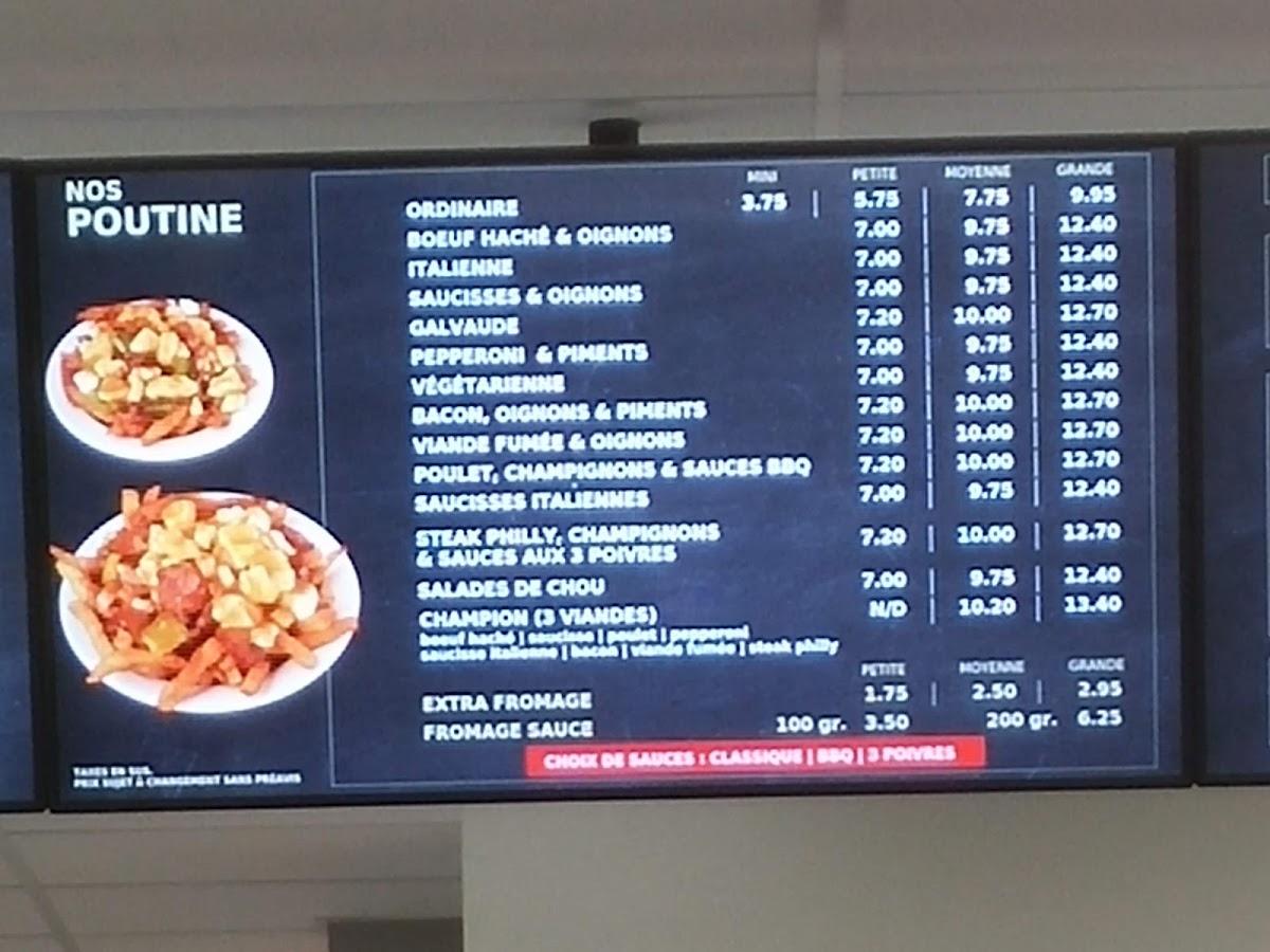 Menu au Le Laurier Restaurant/Crèmerie, Saint-Hyacinthe