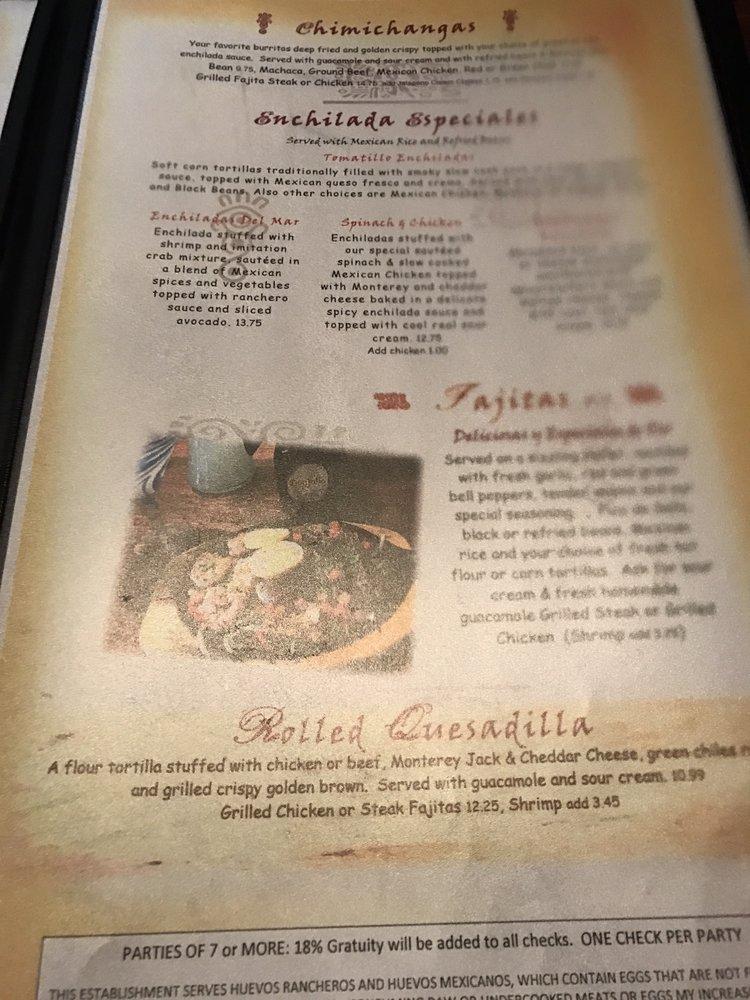 Menu at Rio Mirage Café- Surprise Location restaurant, Surprise, W Bell Rd