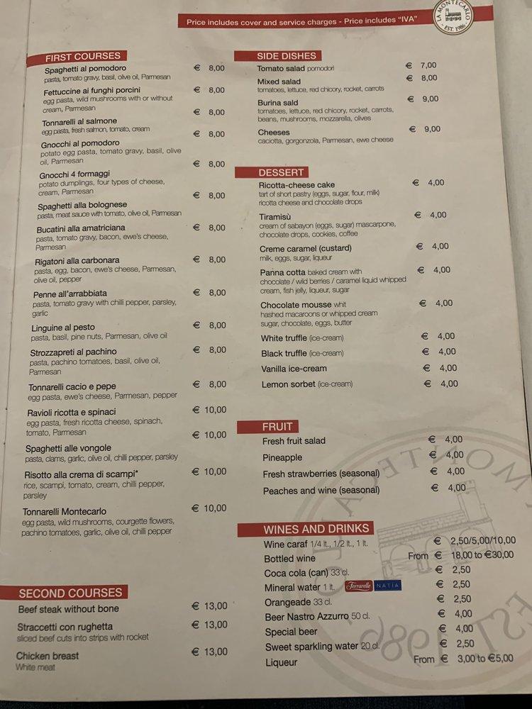 Ristorante La Nina Montecarlo