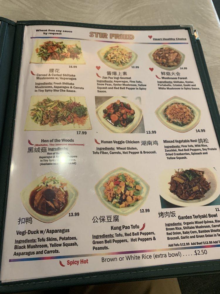 Menu at Vegetable Garden restaurant, Leisure World