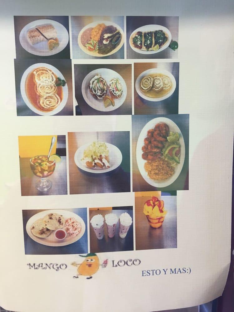 Carta del restaurante Mango Loco, Lafayette