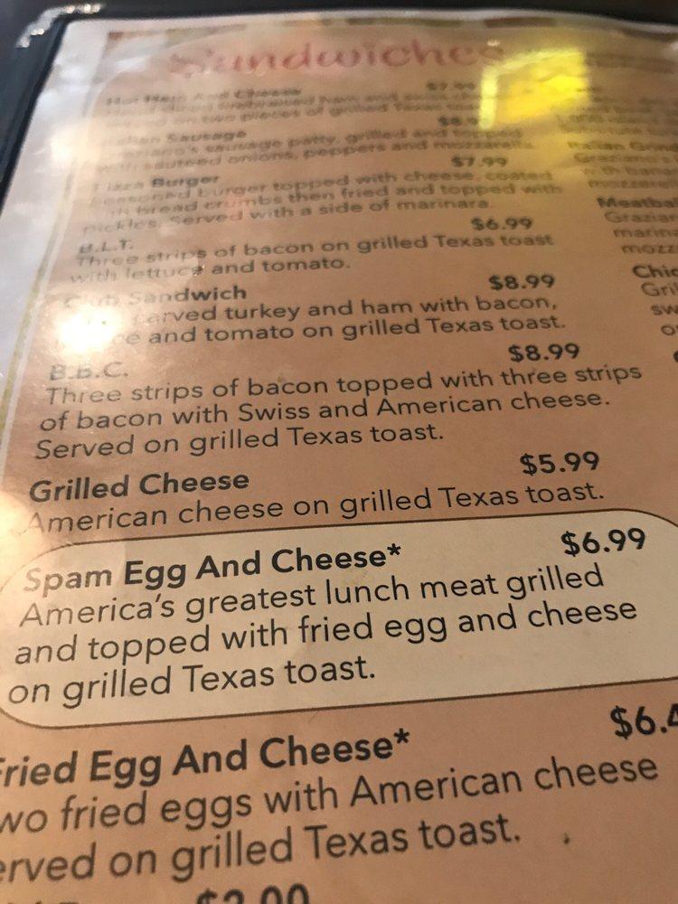 Menu at The High Life Lounge pub & bar, Des Moines
