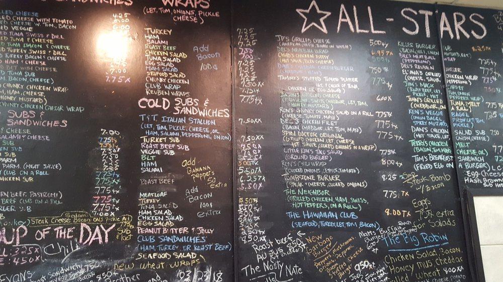 Menu at The Sandwich Shoppe restaurant, Rutland, 56 1/2 Merchants Row