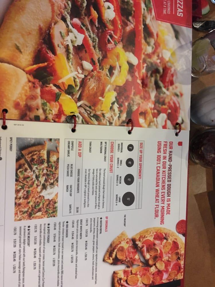 Menu at Boston Pizza pizzeria, Kingston, 95 Dalton Ave