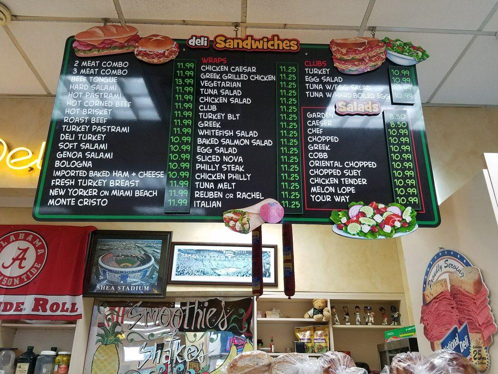 Menu at Bagel Bar East, North Miami