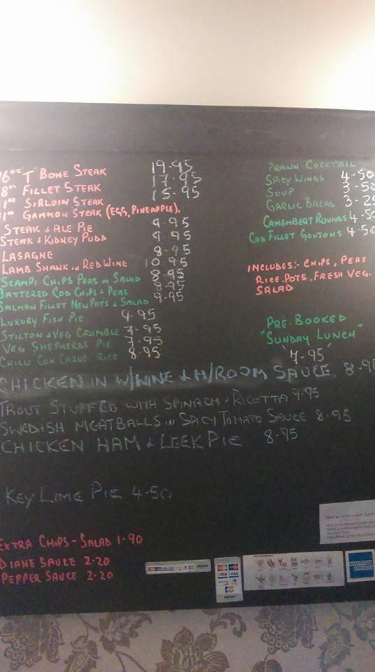 Menu at Crown & Mitre pub & bar, Wisbech