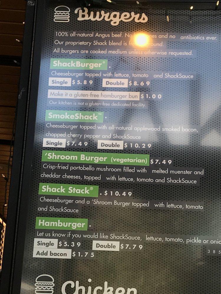 Menu at Shake Shack NYNY Hotel (LV BLVD) restaurant, Las Vegas, Las ...