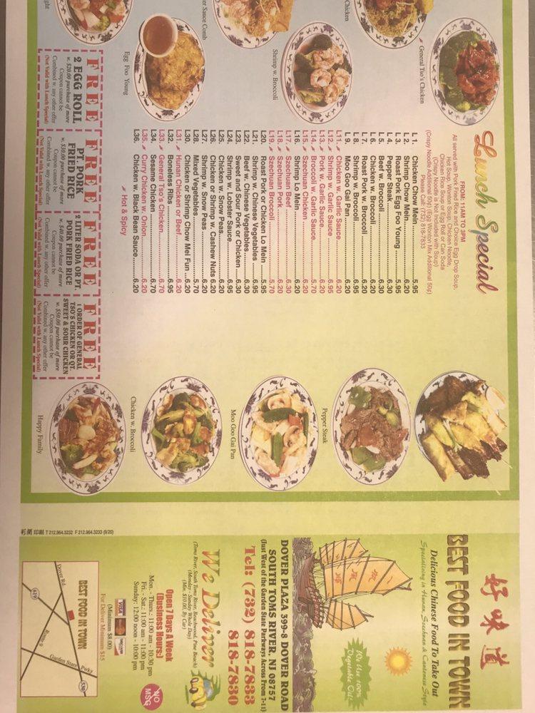 Menu at Best Food In Town restaurant, Toms River