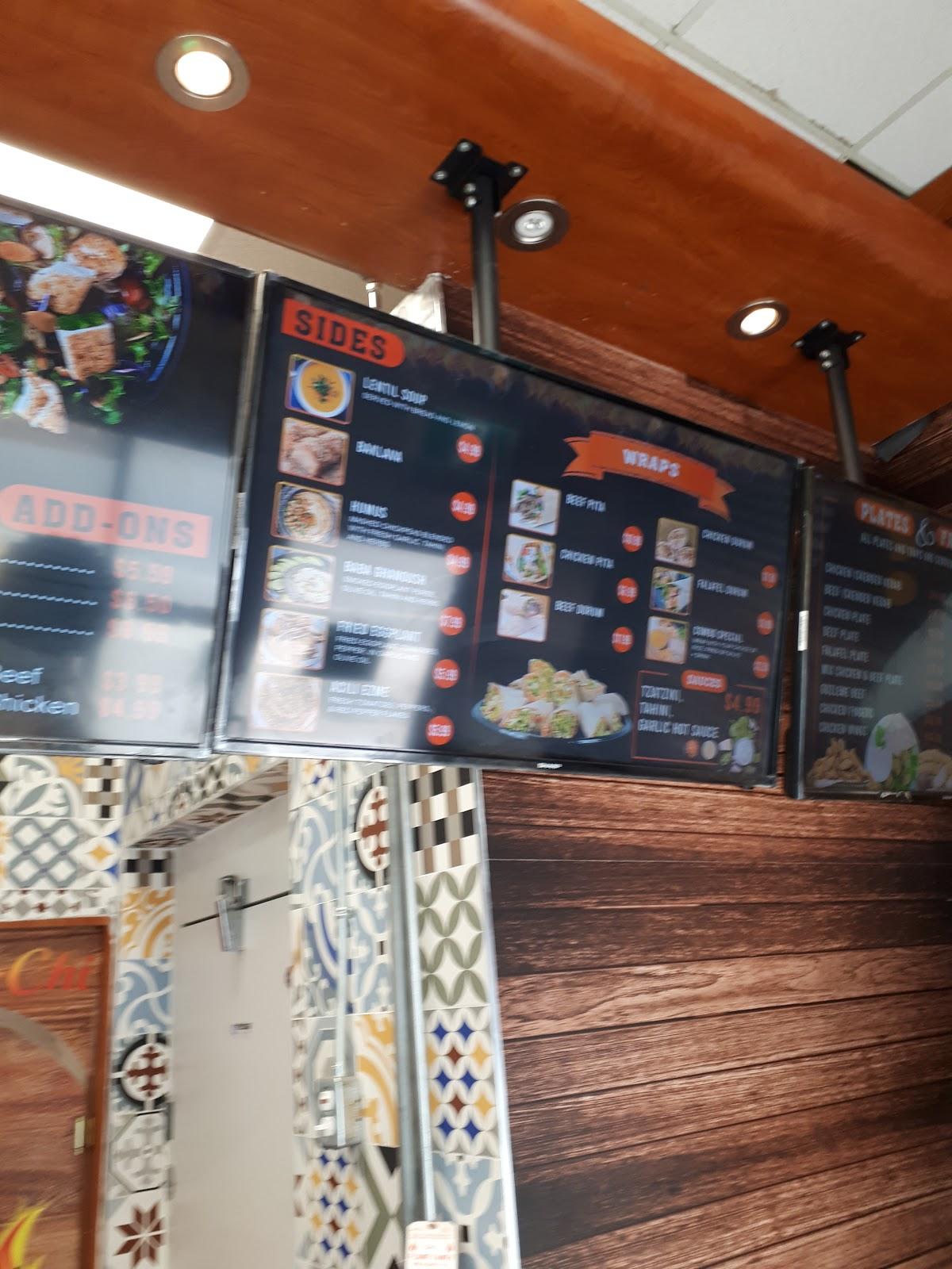 Menu at Doner-Chi (Spadina/Bloor) restaurant, Toronto