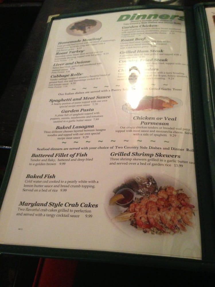 Menu at Dutch Pantry Family Restaurant, Clearfield