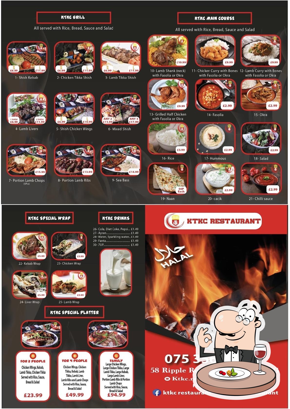 KTKC Restaurant, Barking - Restaurant menu, prices and reviews