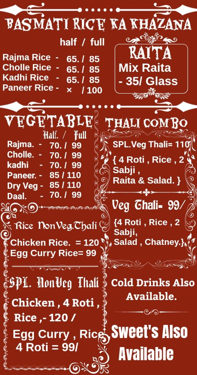 Menu at Metro food point, Gurugram