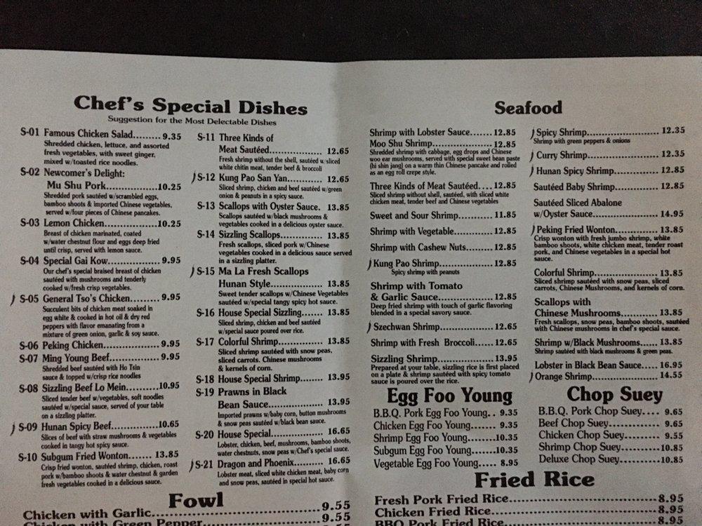 Menu at Peking Kitchen restaurant, Santa Ana