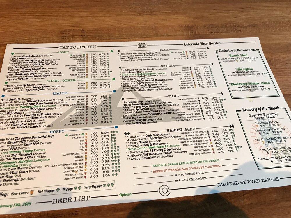 Menu at Colorado Campfire pub & bar, Denver